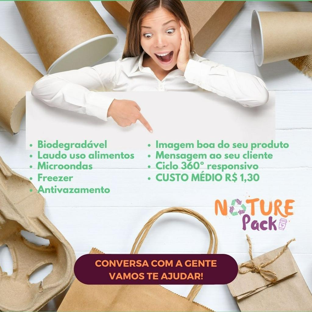 Nature Pack Descartável Sustentável, Loja Online | Shopee Brasil