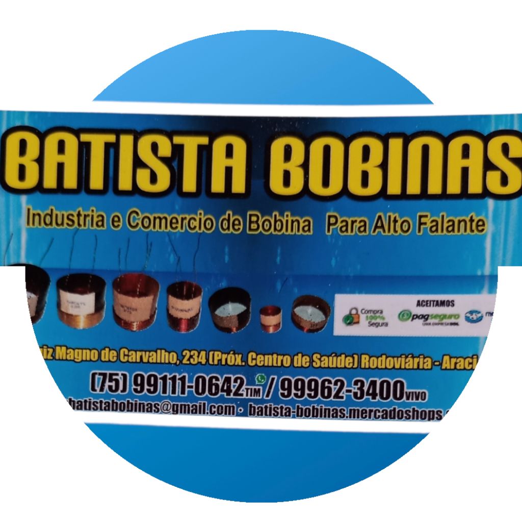 Batista Bobinas P Alto Falante, Loja Online | Shopee Brasil