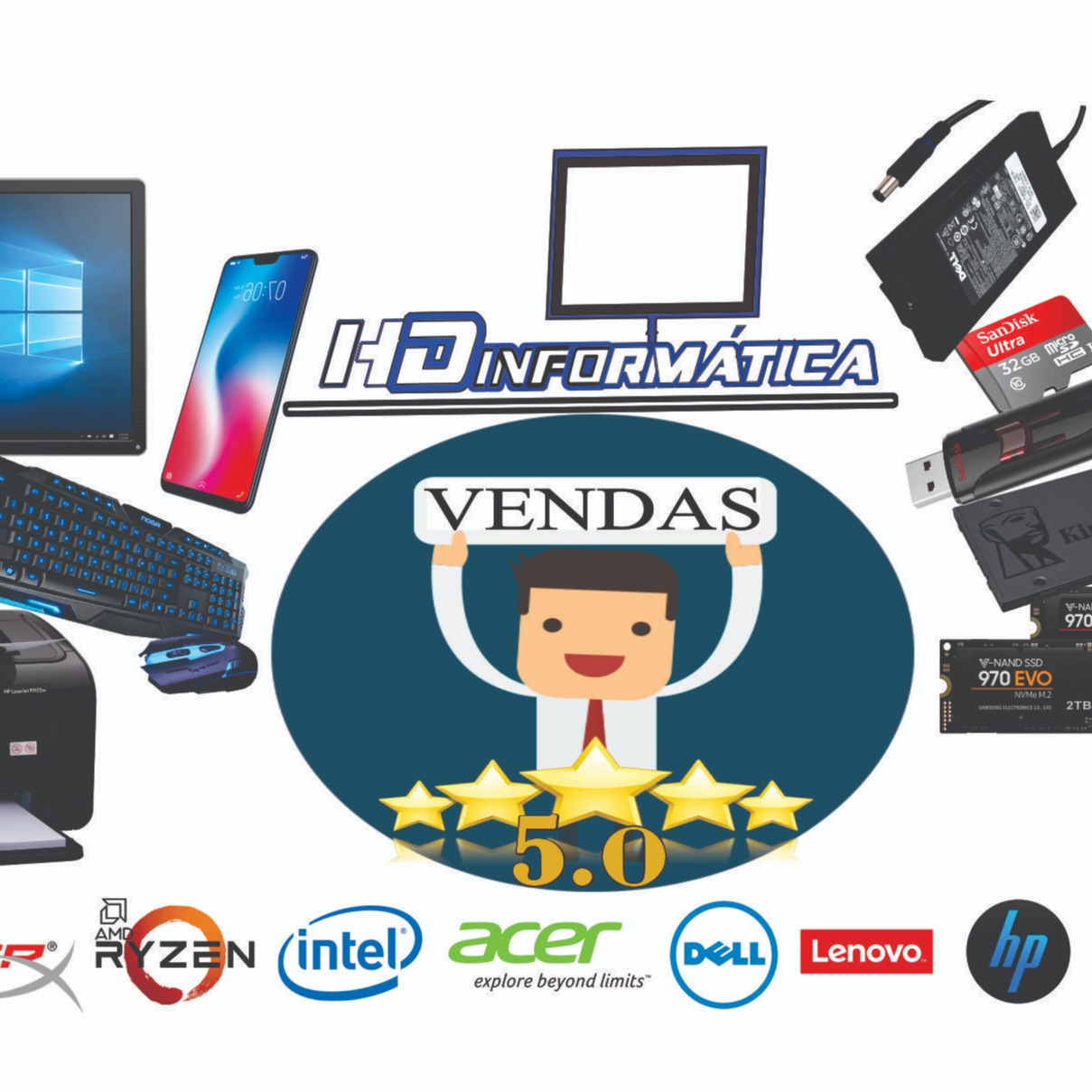 HD Informática /Assistência Técnica, Loja Online | Shopee Brasil