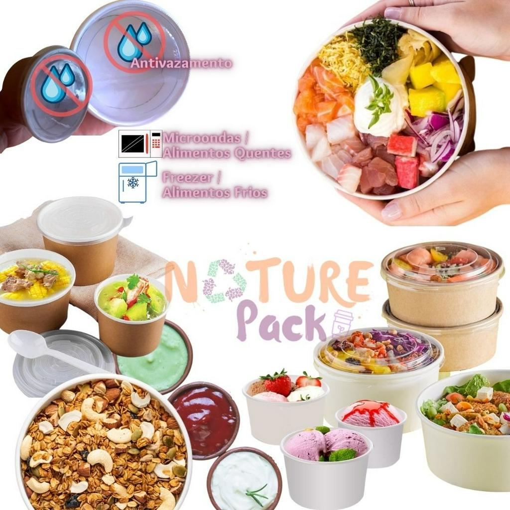 Nature Pack Descartável Sustentável, Loja Online | Shopee Brasil