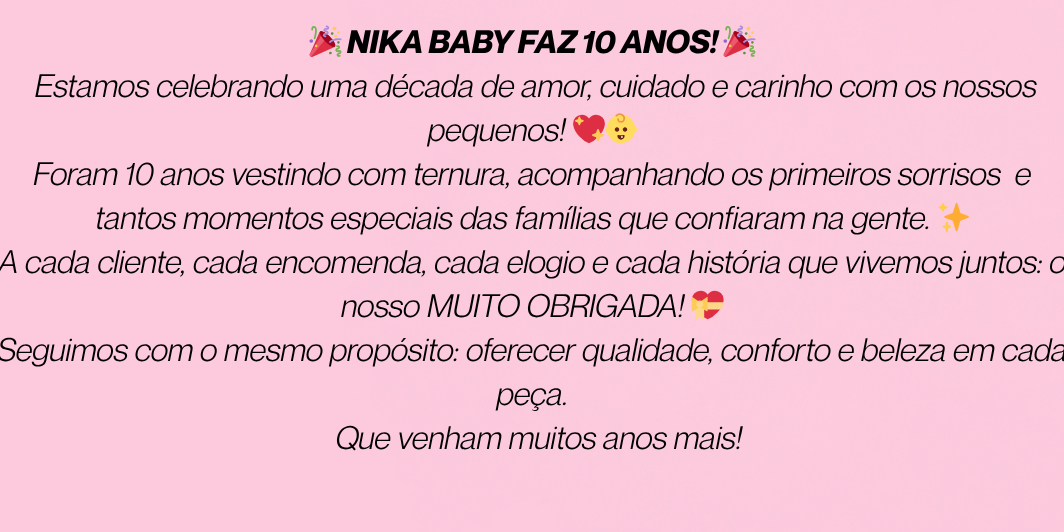 Nika baby, Loja Online | Shopee Brasil