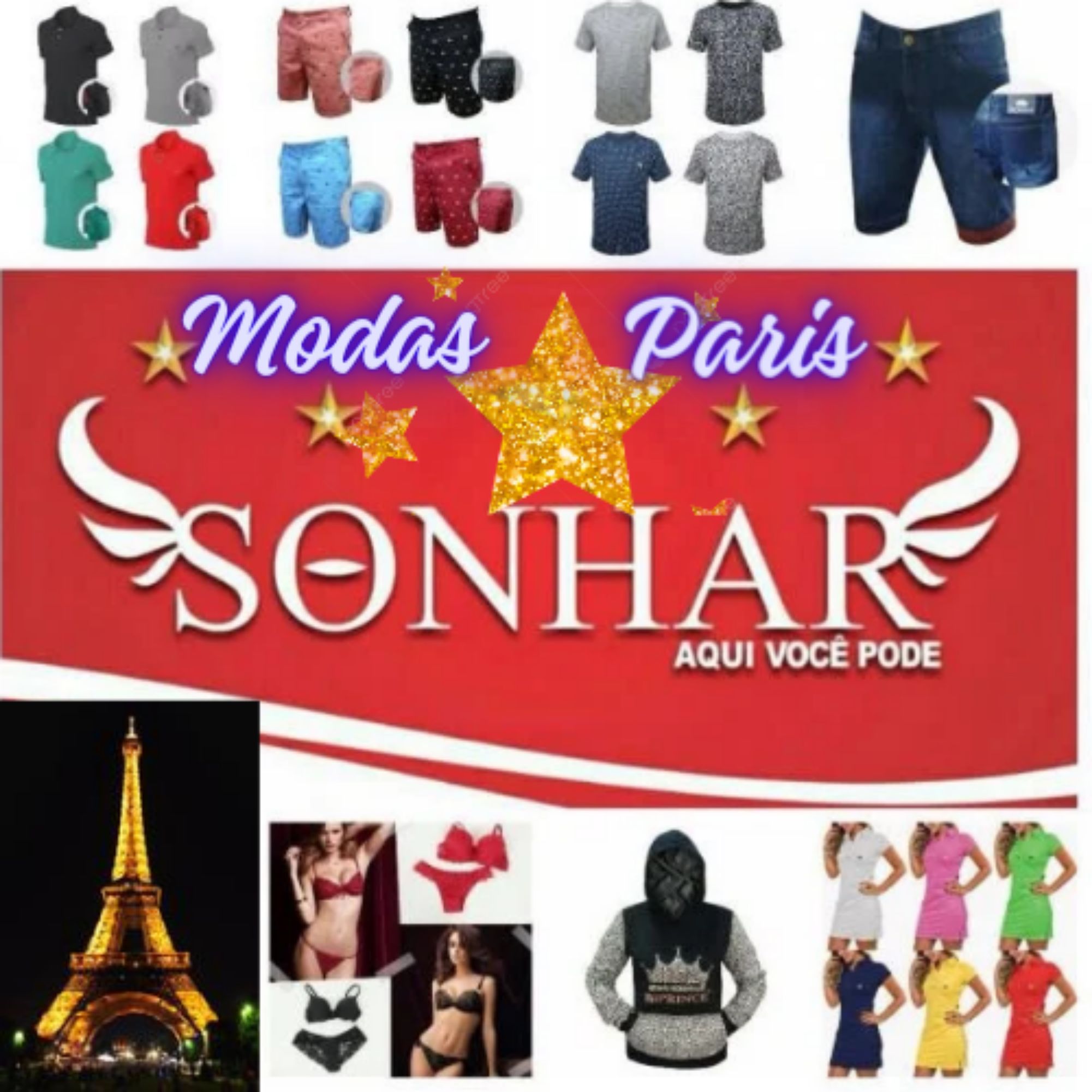 Modas Paris Sonhar, Loja Online | Shopee Brasil