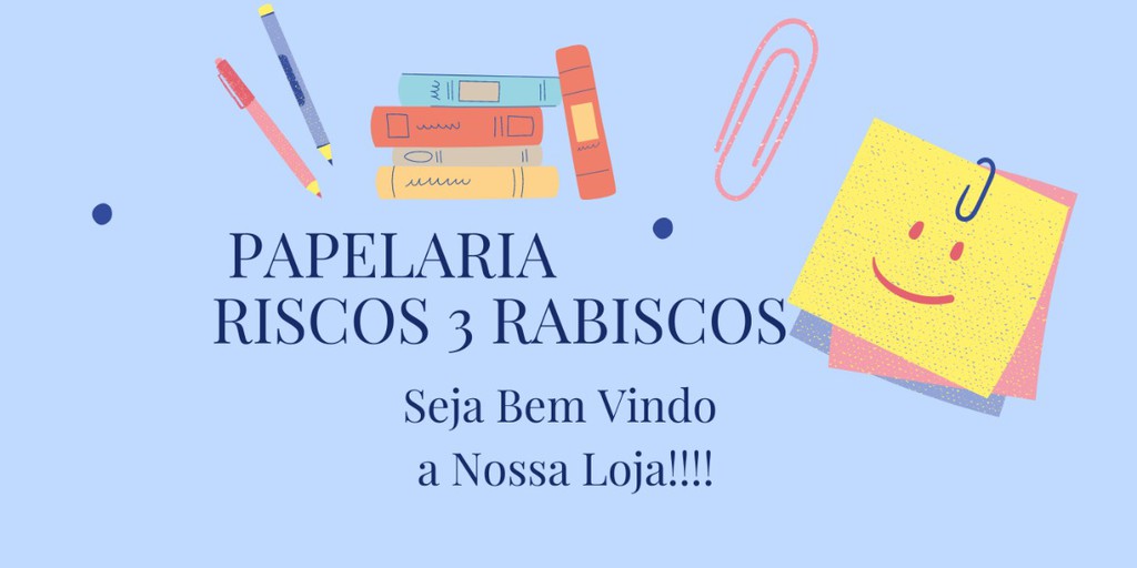 Papelaria Riscos 3 Rabiscos, Loja Online | Shopee Brasil