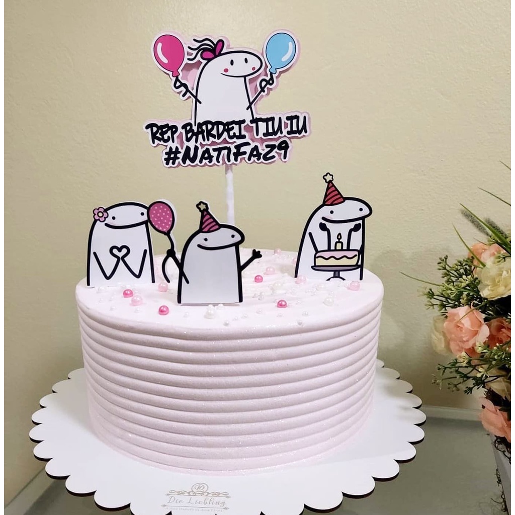 Topo De Bolo Flork Meme Para Editar E Imprimir Grátis, 40% OFF