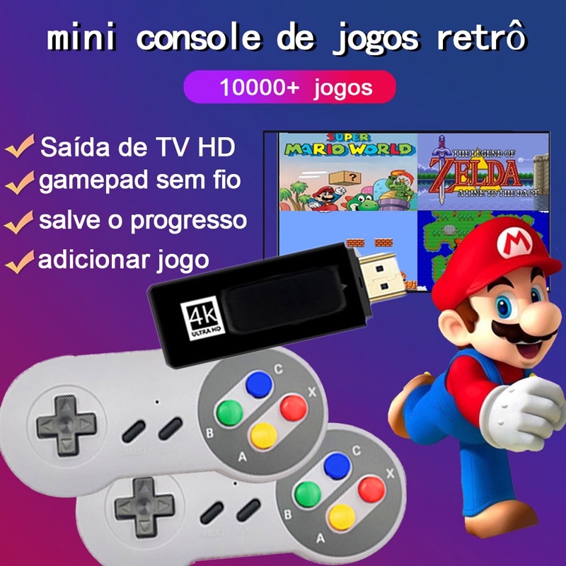 COMO ENCONTRAR SUPER MARIO WORLD GAME STICK 4K ? 🤡 Descubra o ...